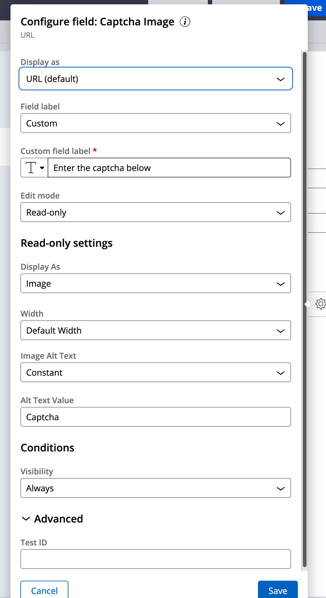 How to implement a CAPTCHA Challenge inside a form in Constellation | Support Center